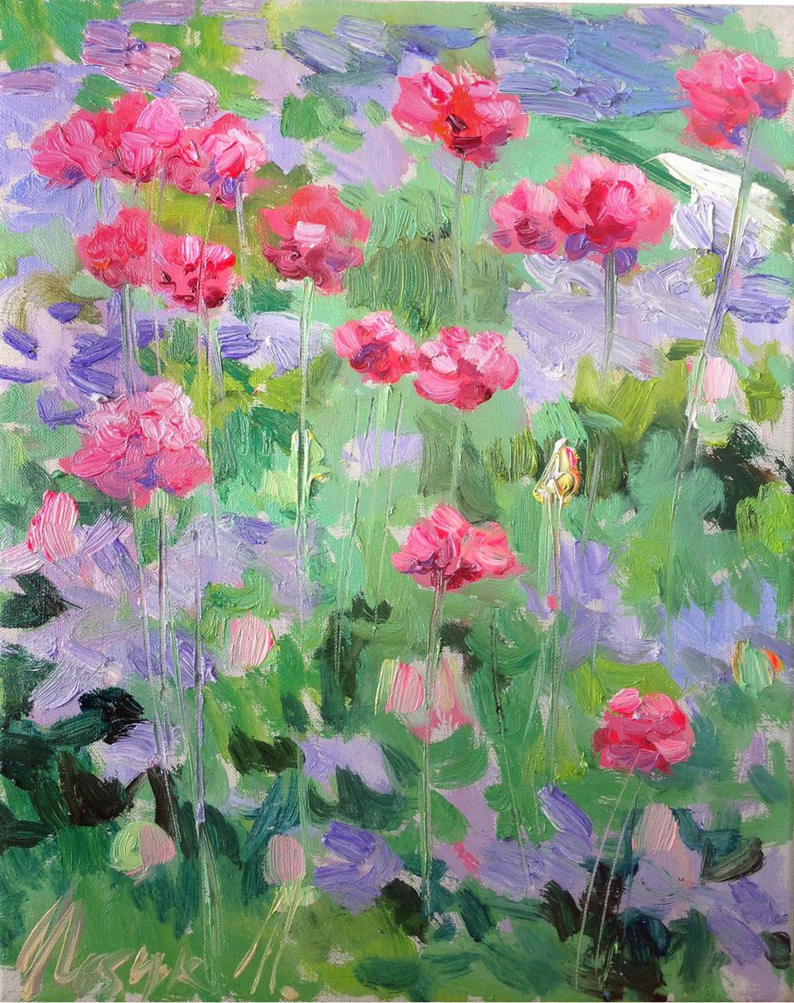 Spring Flowers original oil painting modern bouquet Oil painting ...