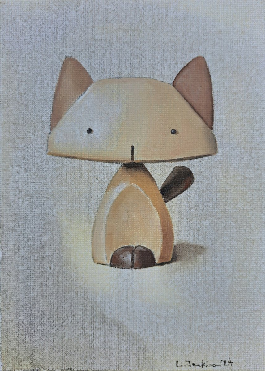 OWcat Oil painting by Lee Jenkinson | Artfinder