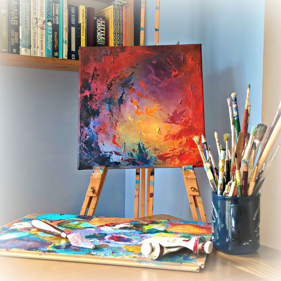 Inferno Acrylic painting by Lisa Mann | Artfinder