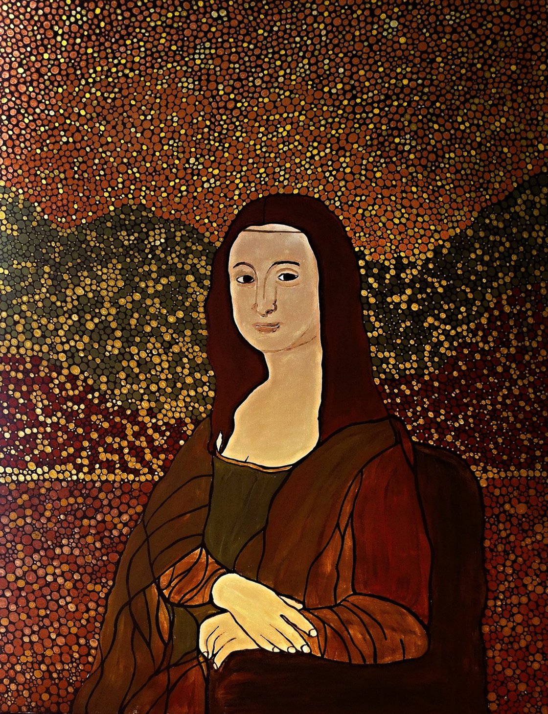 Mona Lisa Acrylic painting: Rachel Olynuk | Artfinder