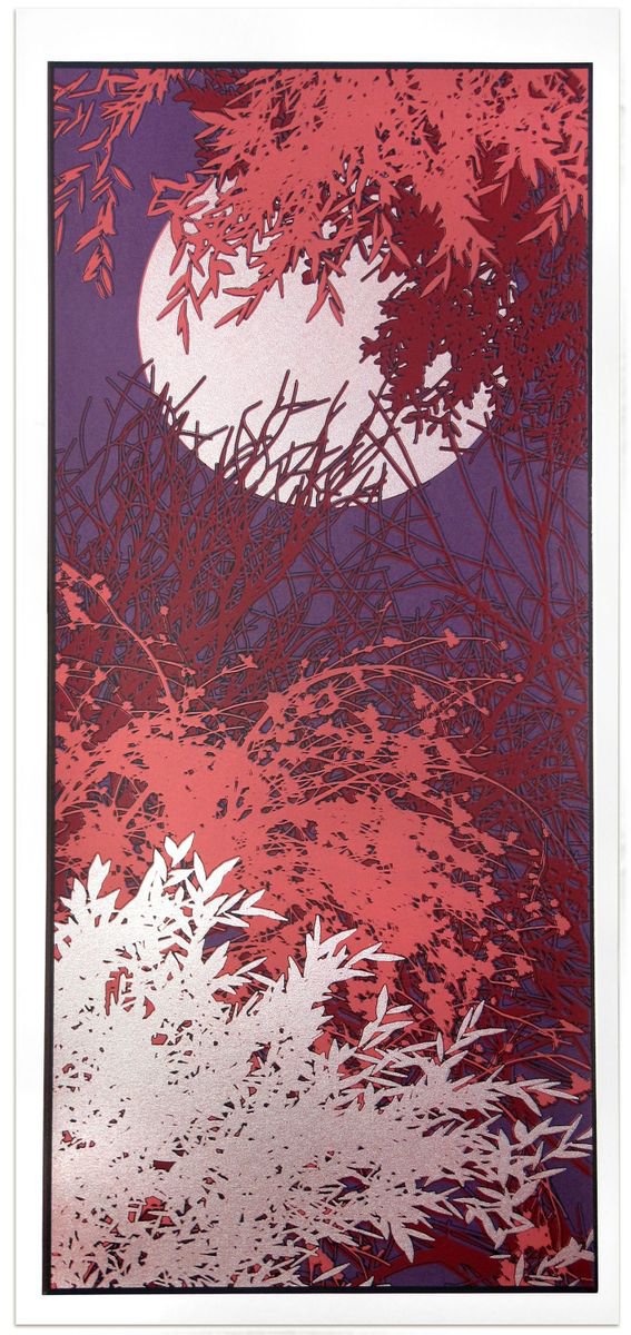 Silver Moon Screenprint: Chris Keegan | Artfinder
