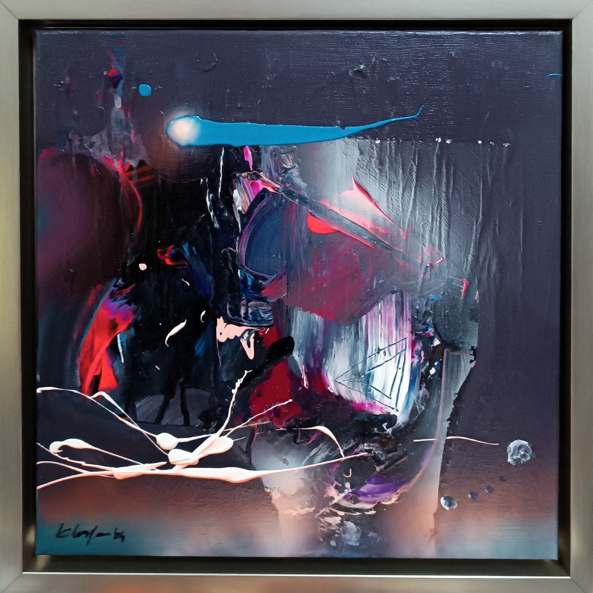 Bird singing in night Acrylic painting: Kloska Ovidiu | Artfinder