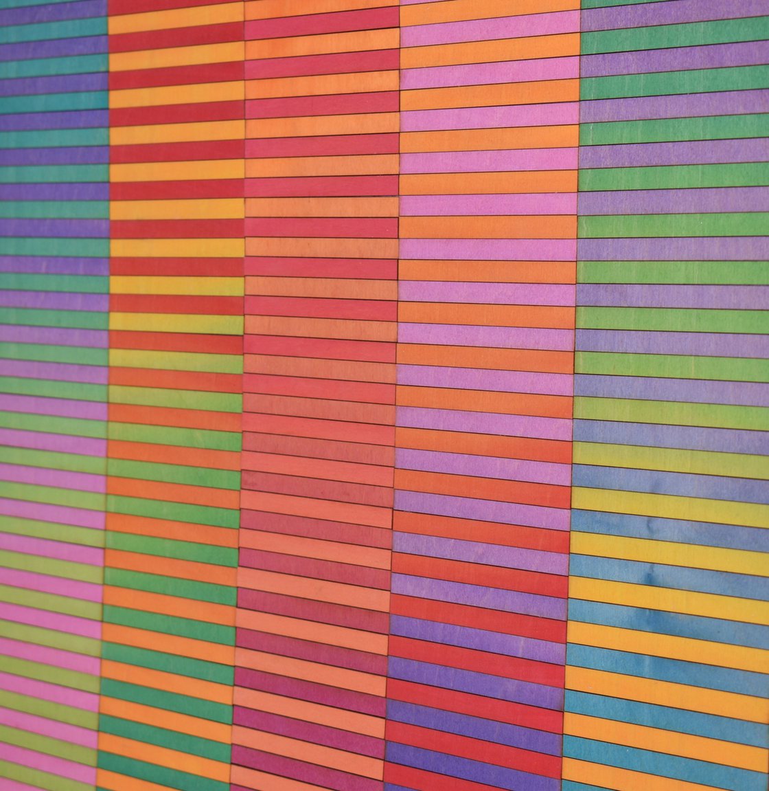 Five Panel Ombre Stripe Colour Study Mixed-media painting by Amelia ...