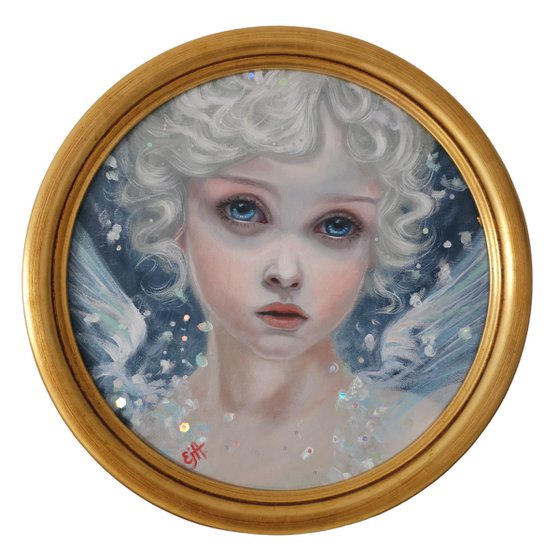 Moon Fae, oil painting Oil painting by Ellisa Hague | Artfinder