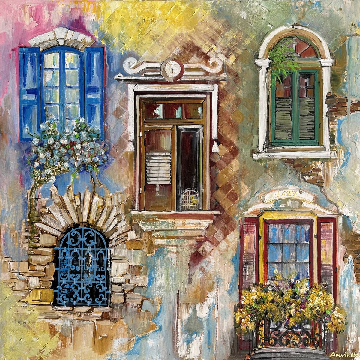 Stories Behind Shutters Oil painting: Arevik Gasparyan | Artfinder