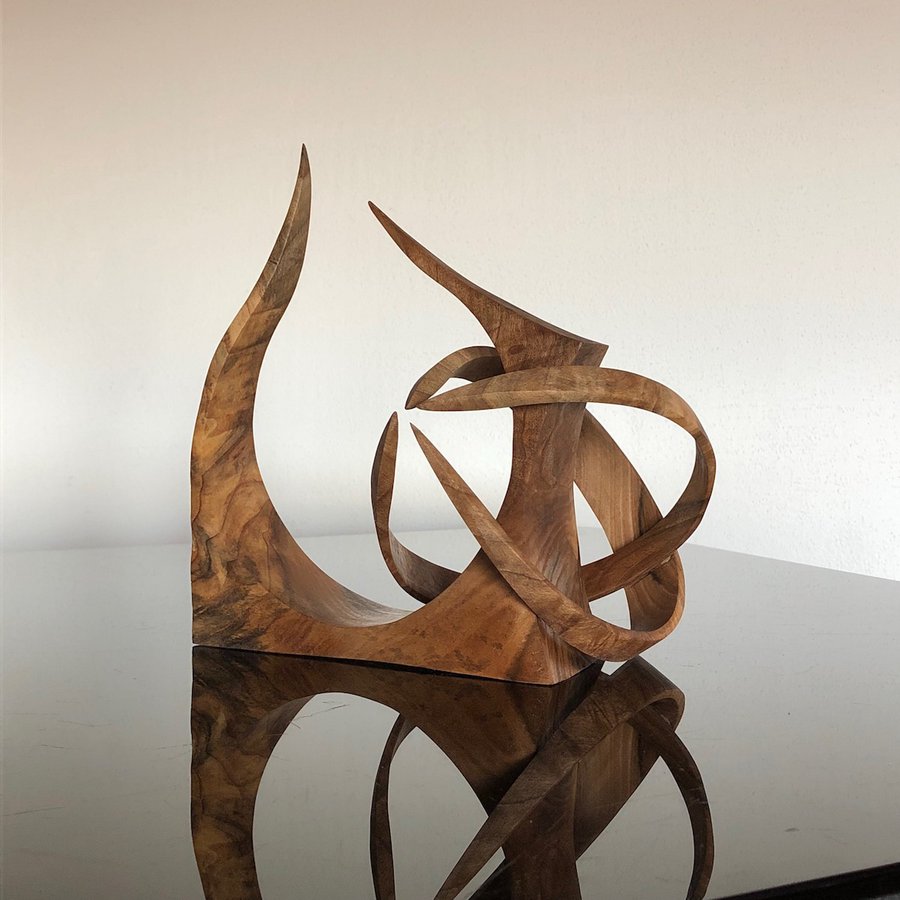 Abstract # 678 Wood sculpture by Roland Köpfer | Artfinder