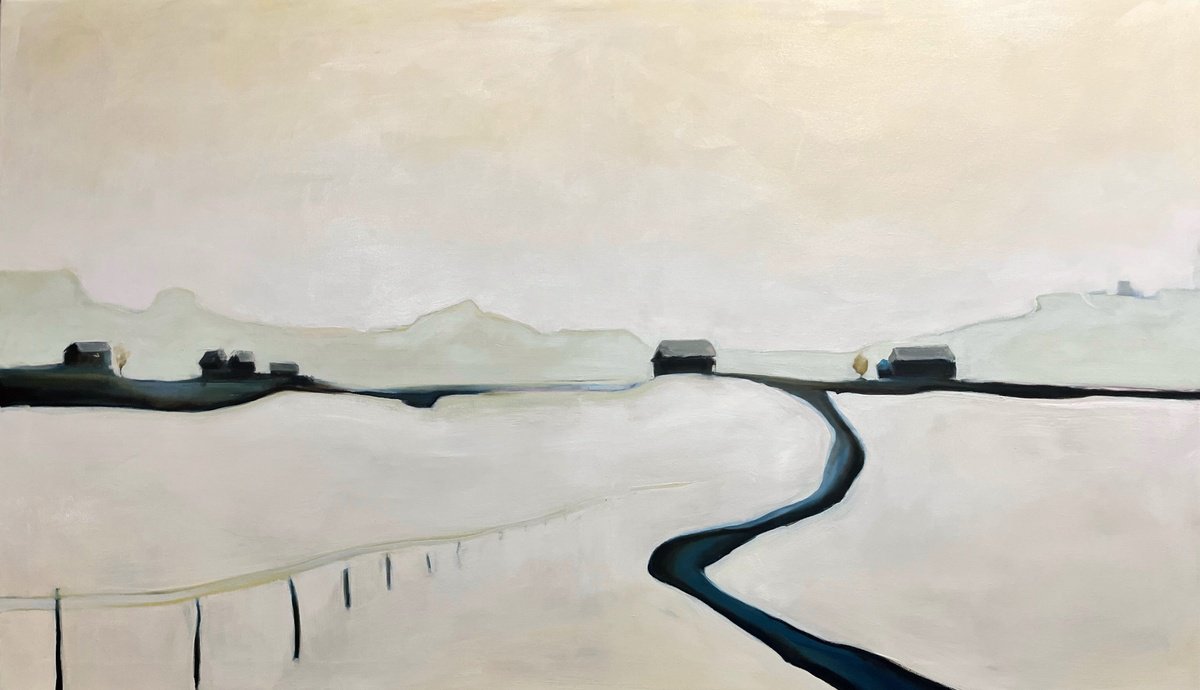 Yellowstone Winter Oil painting: Romuald Mulk Musiolik | Artfinder