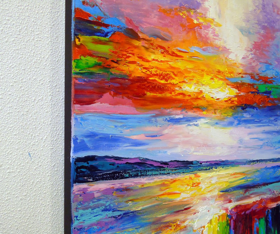 On the edge of a bright abyss Oil painting: Olha Darchuk | Artfinder