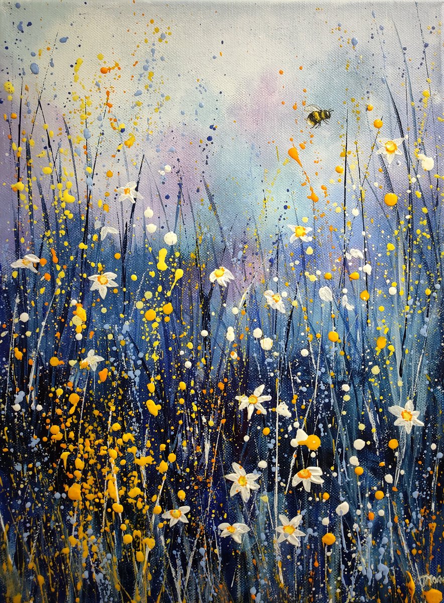 Early Summer Blues Acrylic painting by Jenny Moran | Artfinder