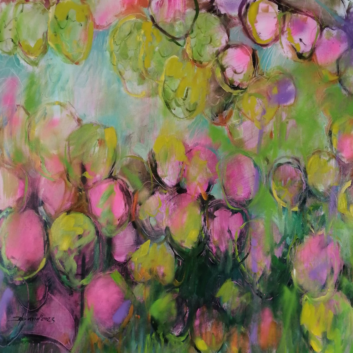 Wild hops - oil painting Oil painting: Olga David | Artfinder