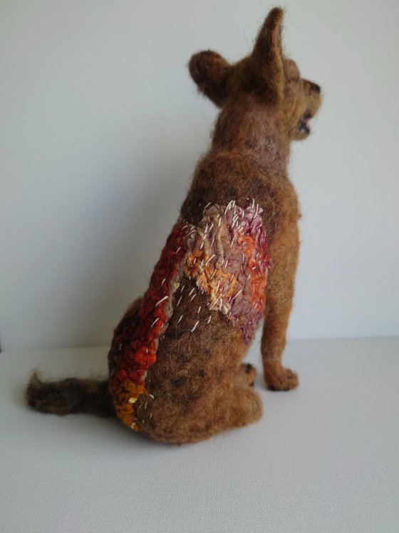 Original Mixed Media Sculpture The Guardian By Dalia Visockaite