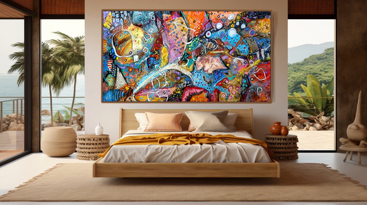 Organic Abstract4 Acrylic painting: Vishalandra Dakur | Artfinder