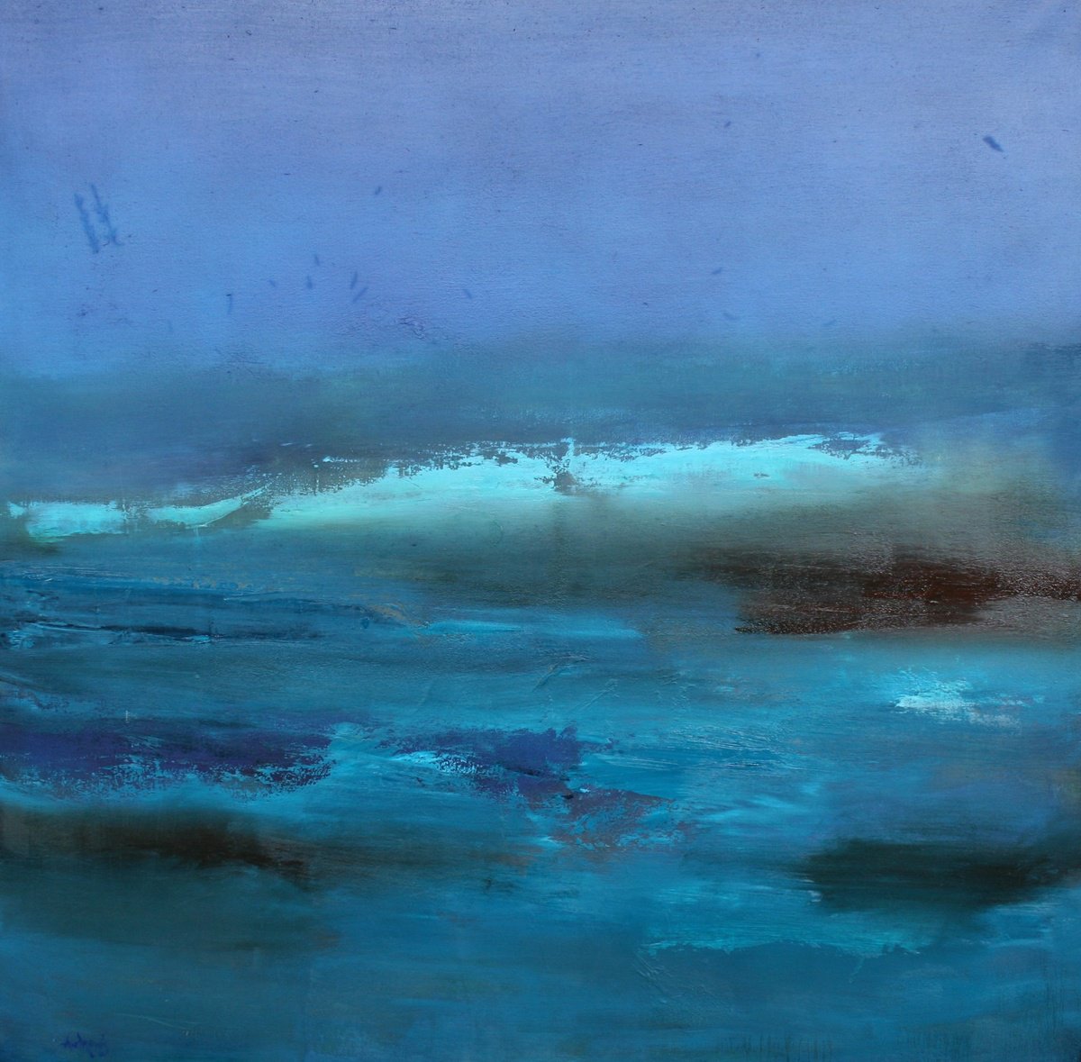 Slack coloured tide Oil painting: Barry Andrews | Artfinder