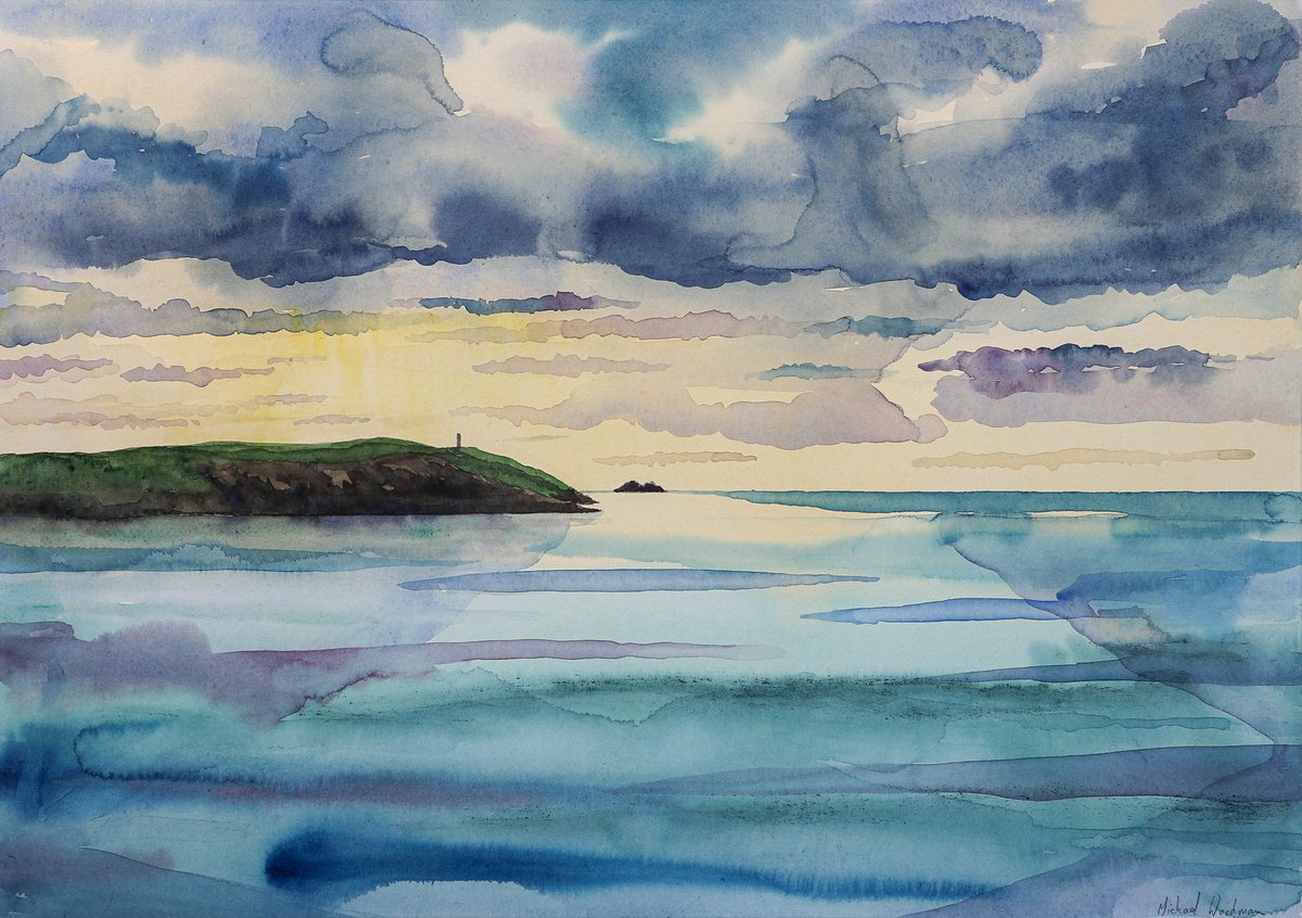 Stepper Point Watercolour: Michael Woodman | Artfinder