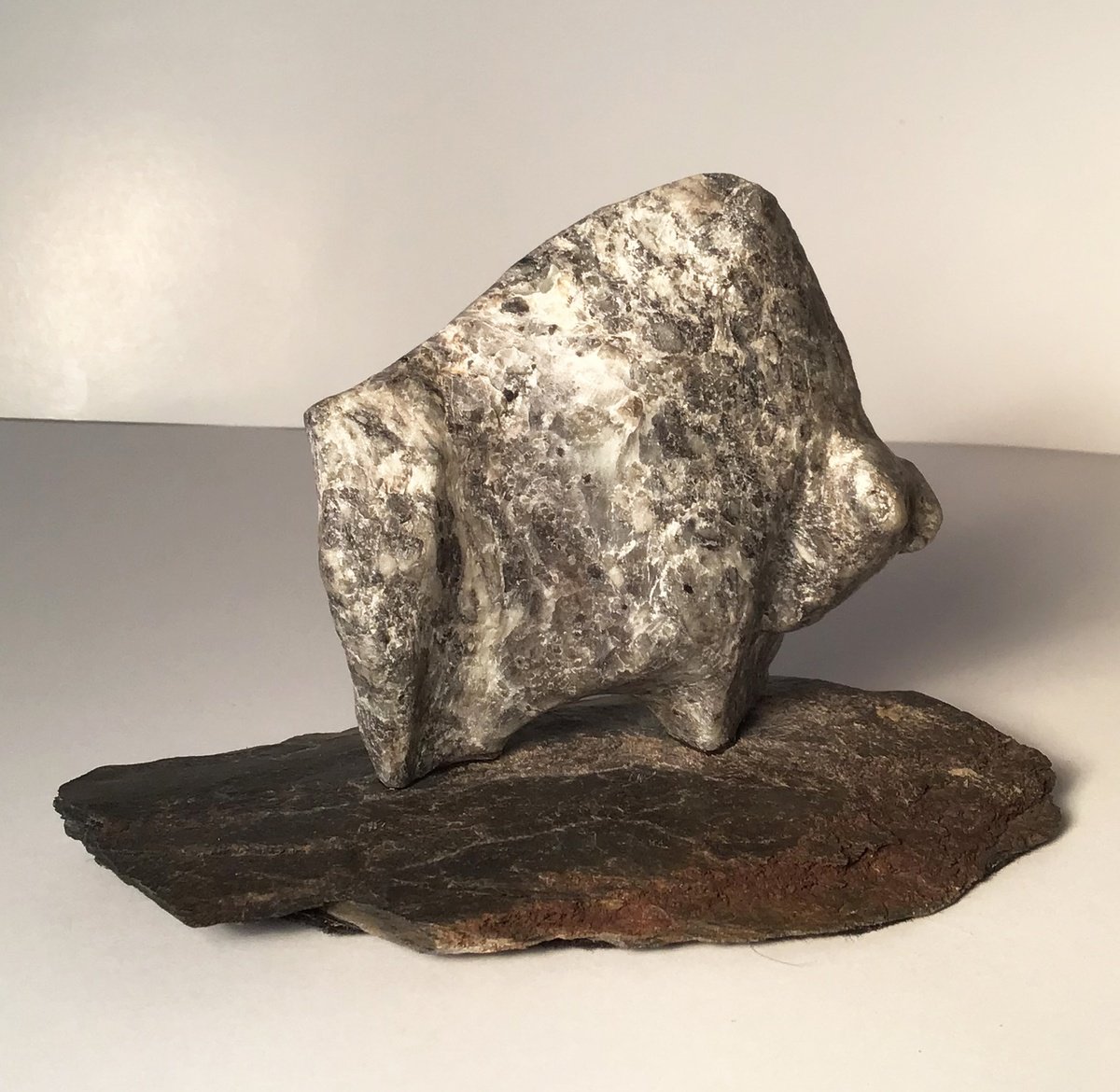Small Bison Stone sculpture: Bozena Happach | Artfinder