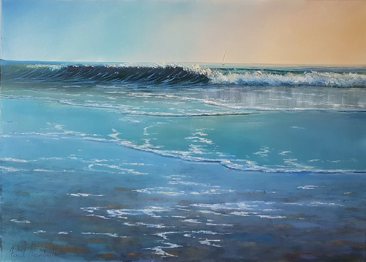 On the crest of a wave Oil painting: Paul Narbutt | Artfinder