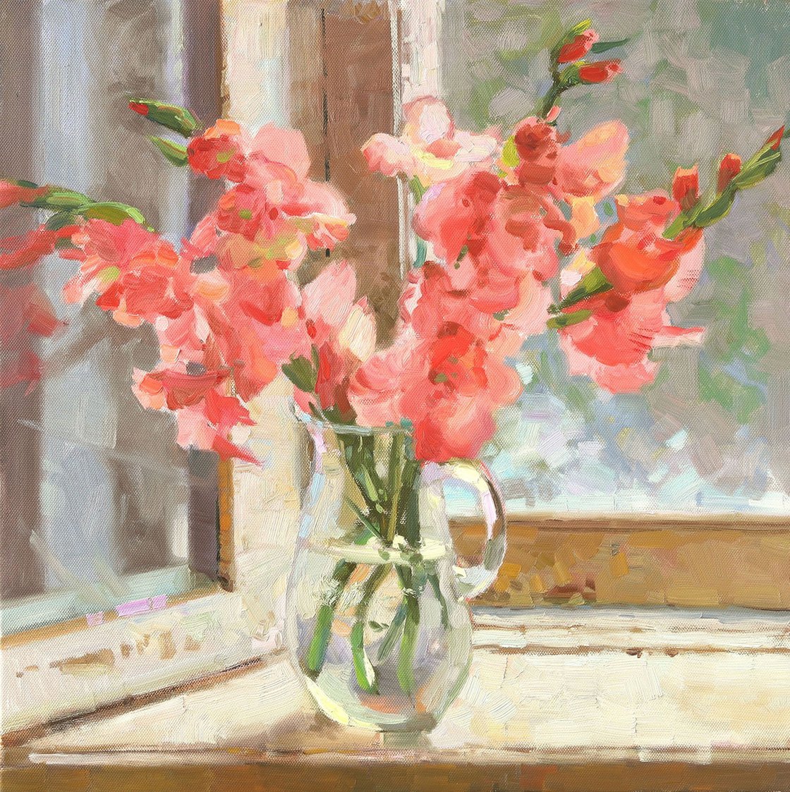 Gladiolus Oil painting by Alexey Pleshkov | Artfinder