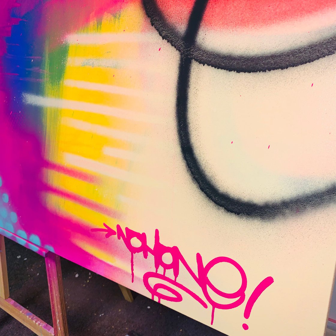 Future graffiti Mixed-media painting: NohOne | Artfinder