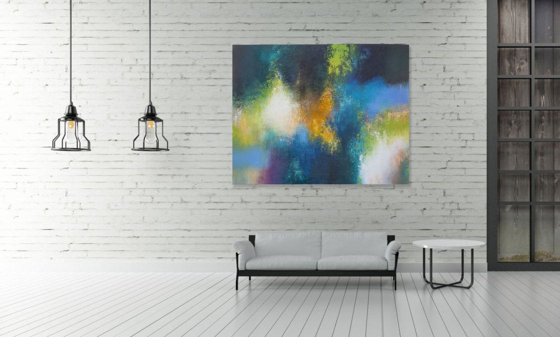 Orange Kaizen Oil painting: Paul Hillary | Artfinder