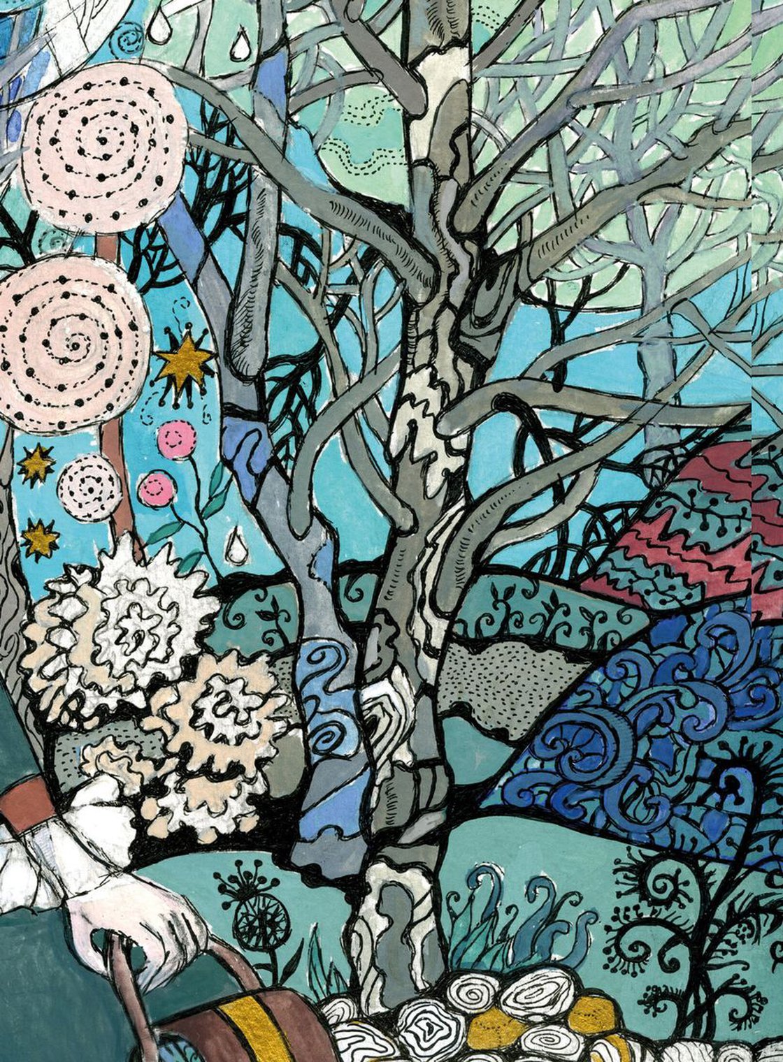 The first drops of rain Mixed-media painting by Oksana Ivanik | Artfinder