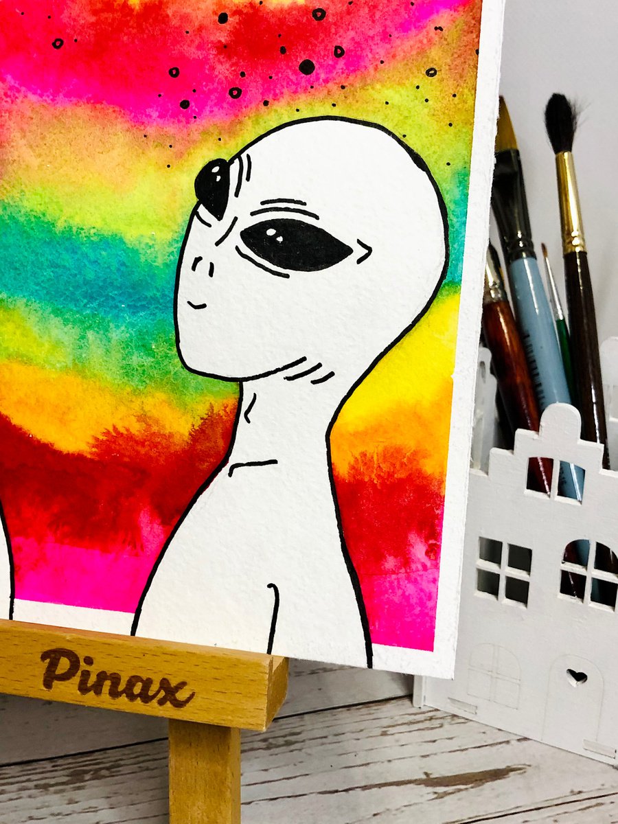 Alien #4 Watercolour by Svetlana Wittmann | Artfinder