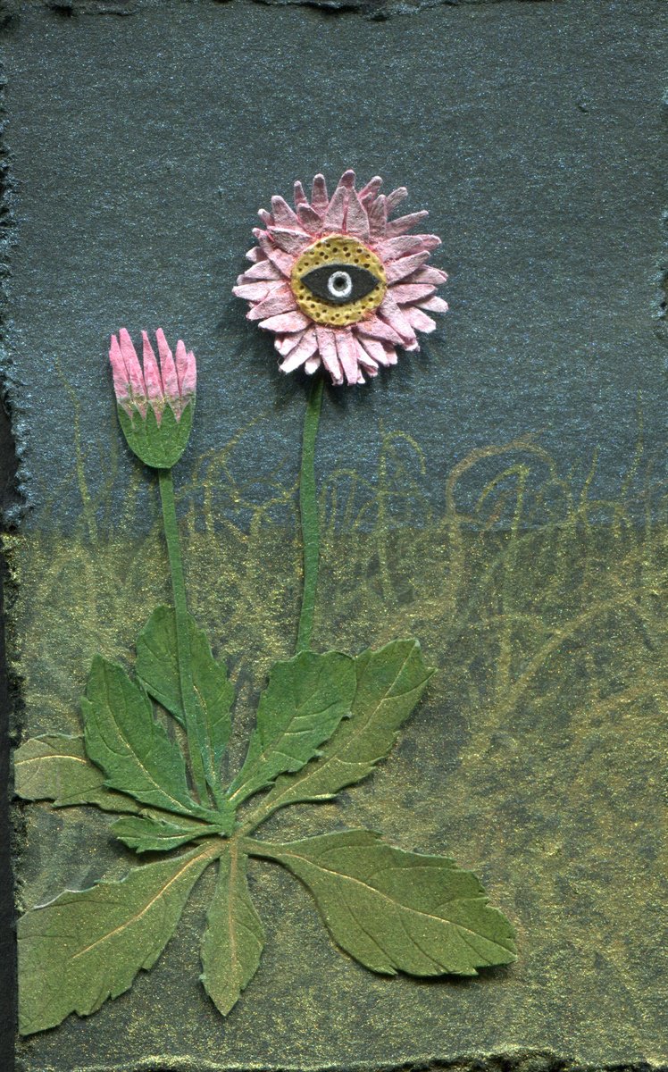 Microcosm-Day's Eye Collage by Hannah Battershell | Artfinder