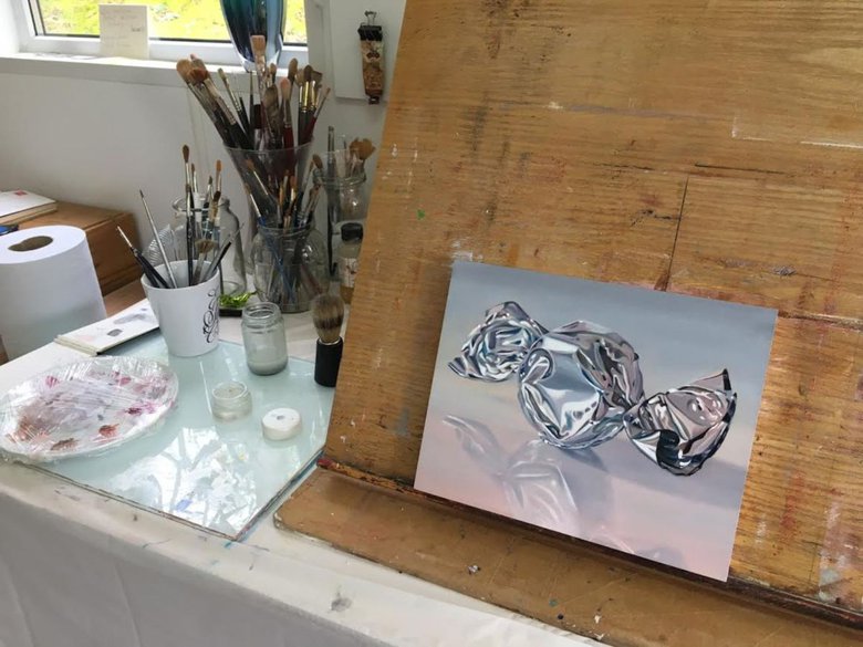 Toothache (SOLD) Oil painting by Sandra Busby | Artfinder