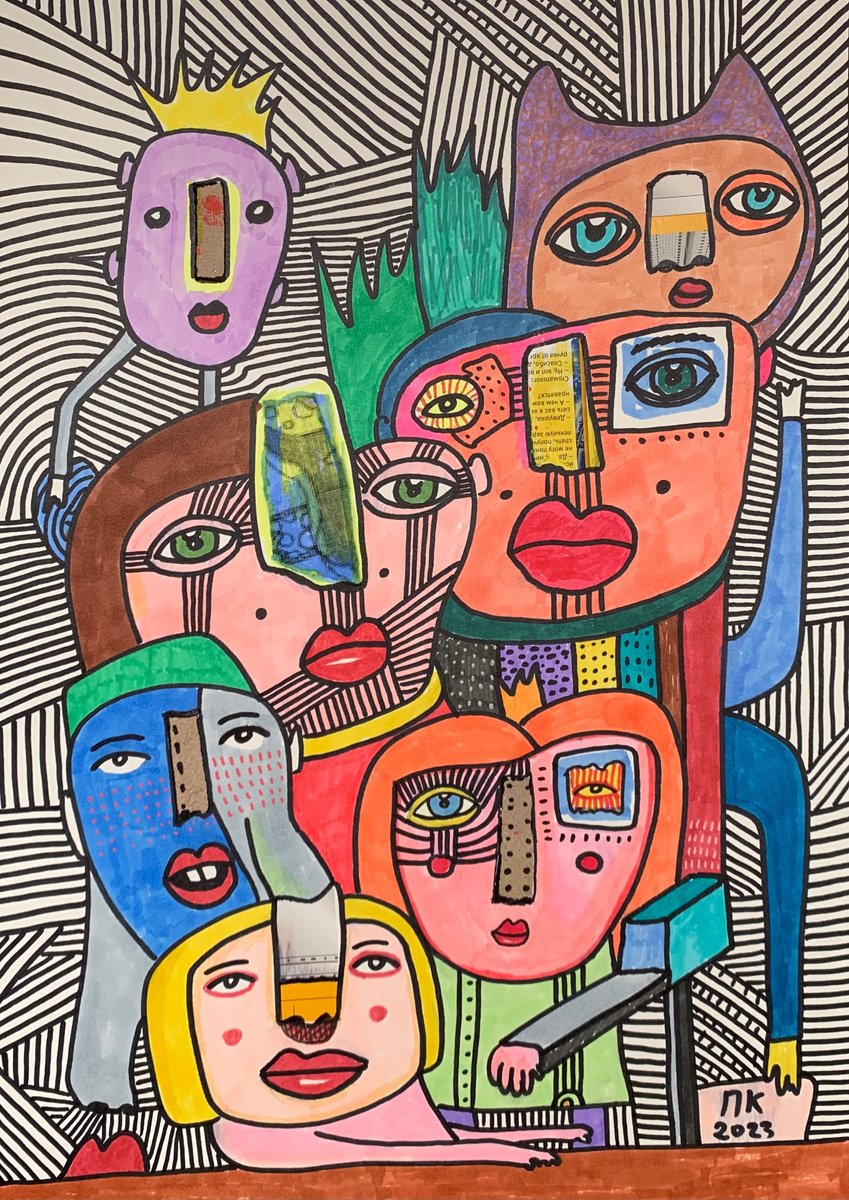 Assimilation. Day 4. Ink drawing by Pavel Kuragin | Artfinder