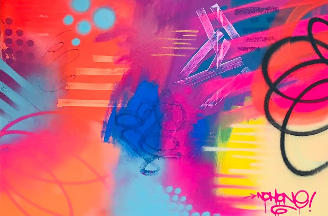 Future graffiti Mixed-media painting: NohOne | Artfinder