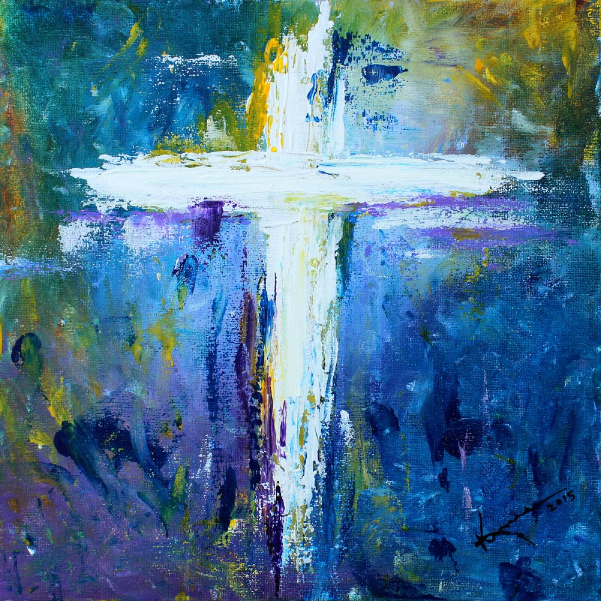 Cross - Painting #4 Acrylic painting: Kume Bryant | Artfinder
