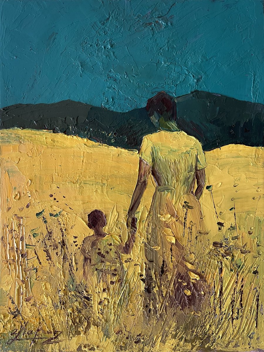 Golden Path of Nurture Oil painting: Vahe Bagumyan | Artfinder