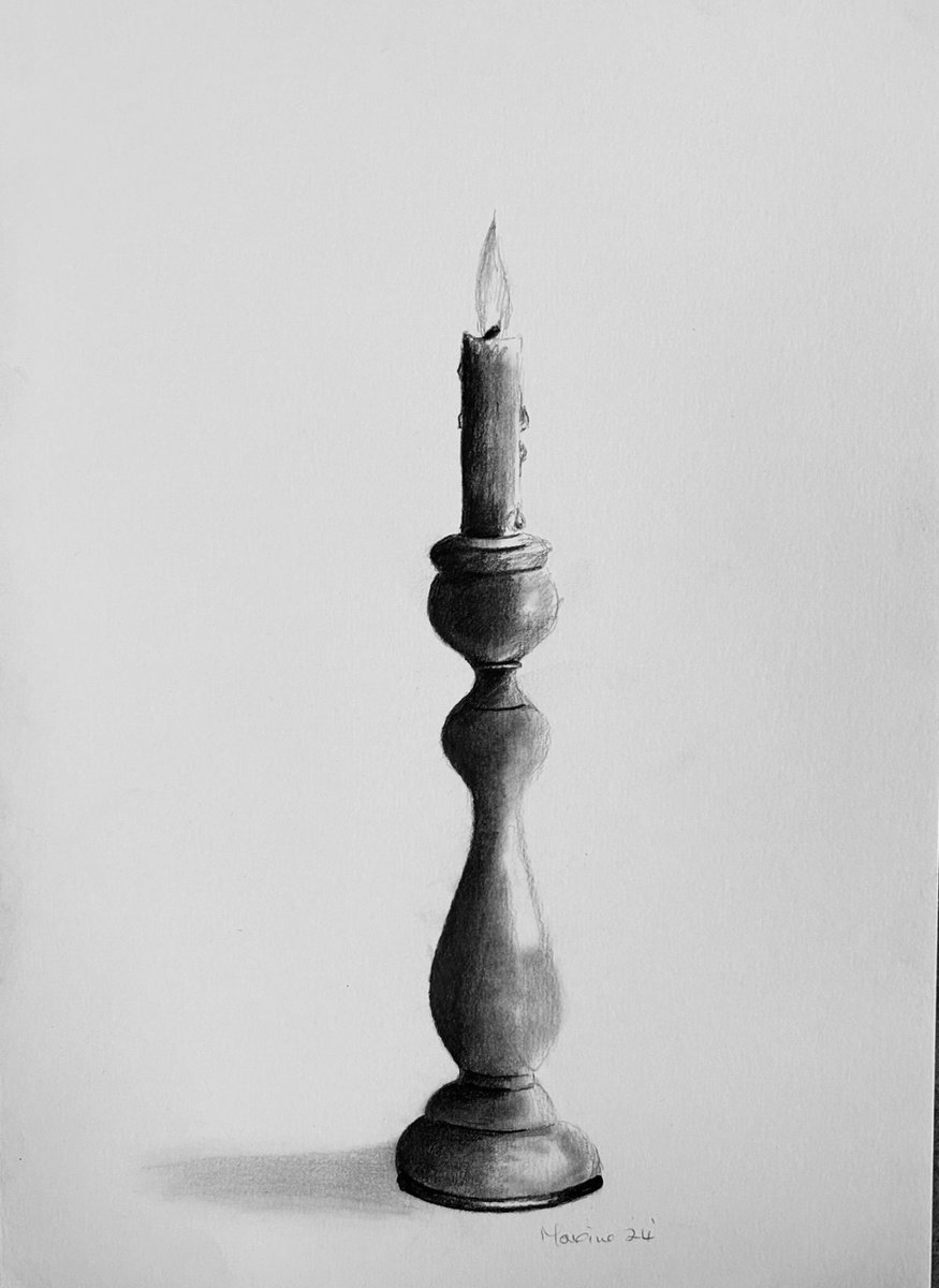 Candlestick Pencil drawing by Maxine Taylor | Artfinder