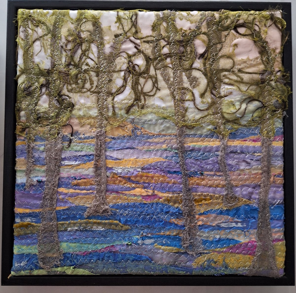 Bluebell Wood Collage: Judith Reece | Artfinder