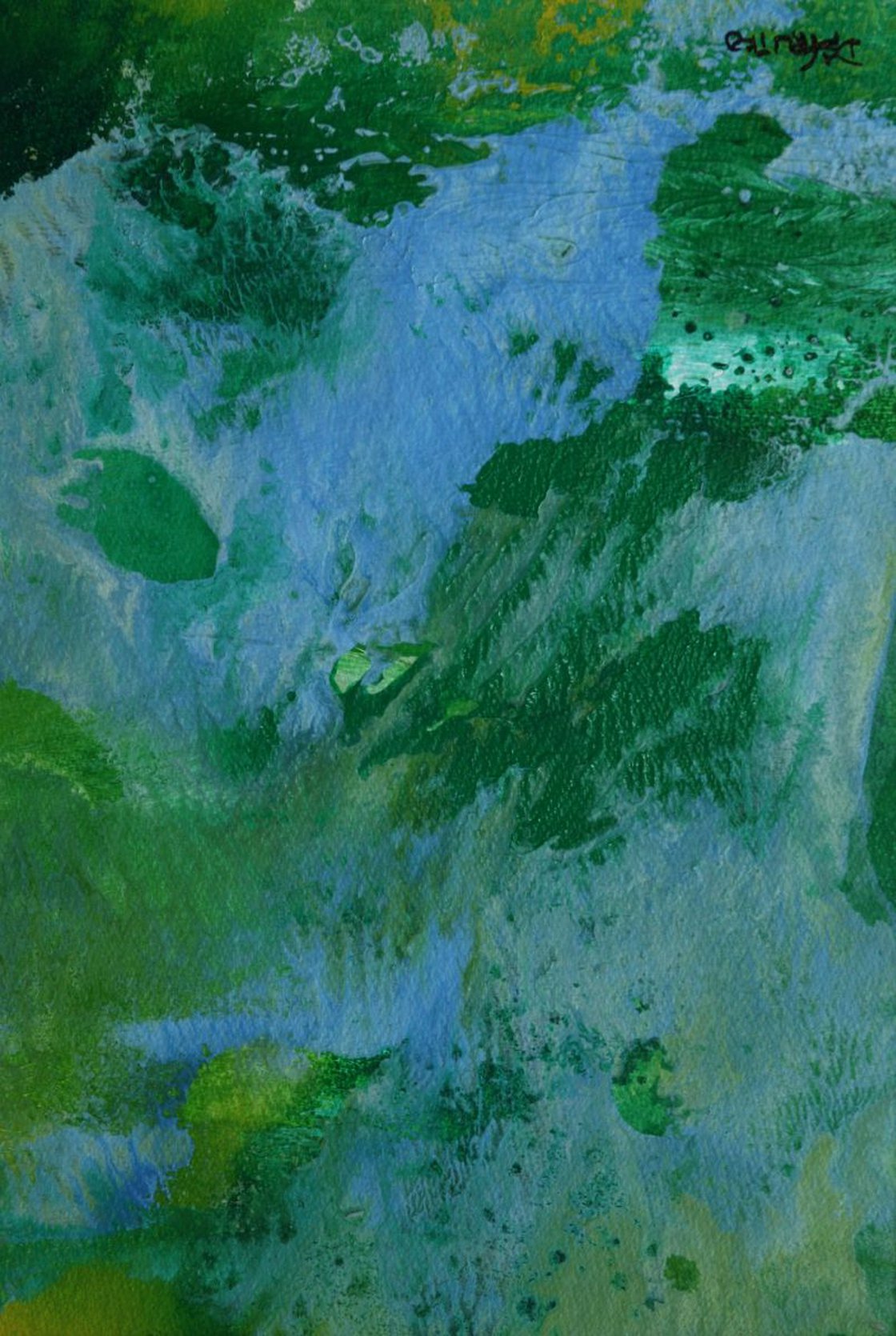 Small Art Work on Paper Acrylic painting by David Frutko | Artfinder