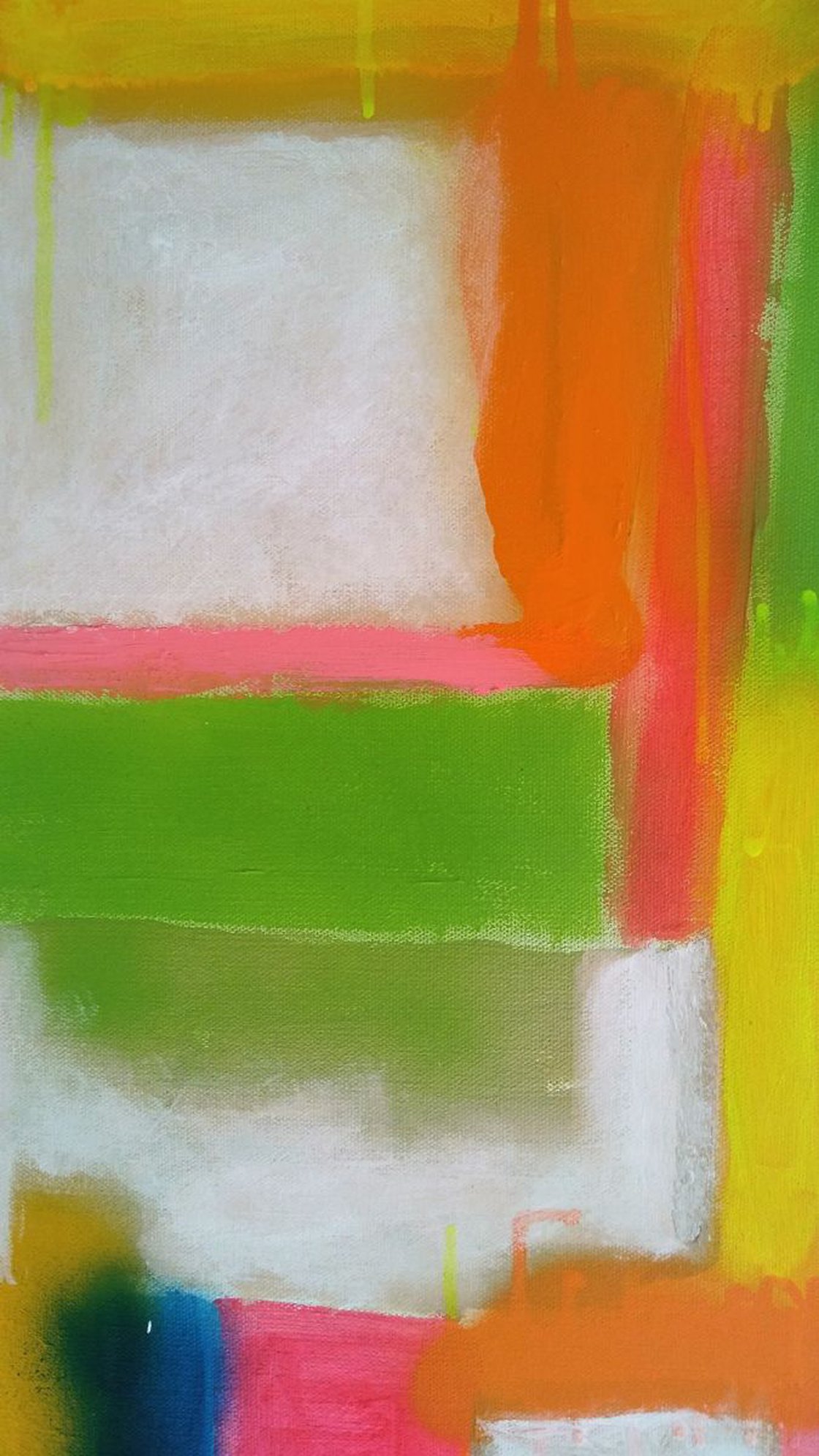 "Neon Block" Oil painting by Carrie White | Artfinder