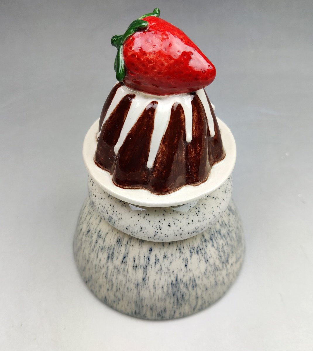 Ceramic | Box | Strawberry Clay sculpture by Daiva Semionova | Artfinder