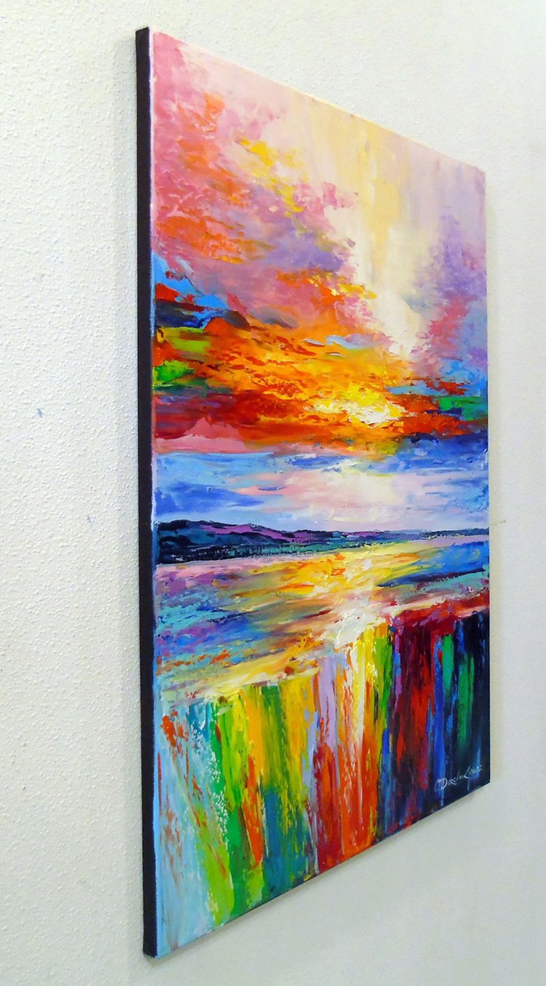 On the edge of a bright abyss Oil painting: Olha Darchuk | Artfinder