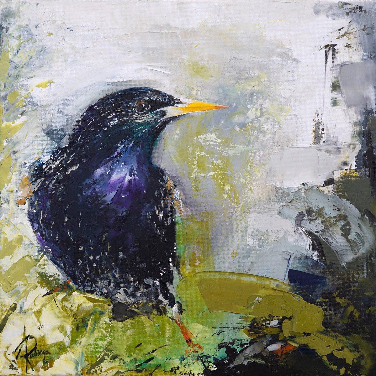 Starling Oil painting: Andrzej Rabiega | Artfinder