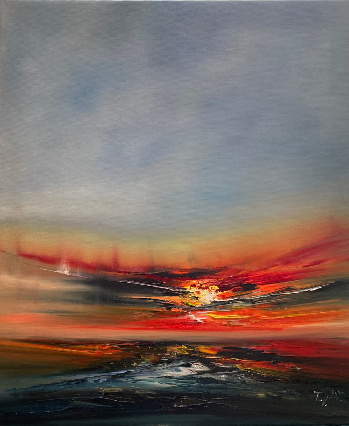 Synchronized Dimensions Oil painting: Timea Valsami | Artfinder