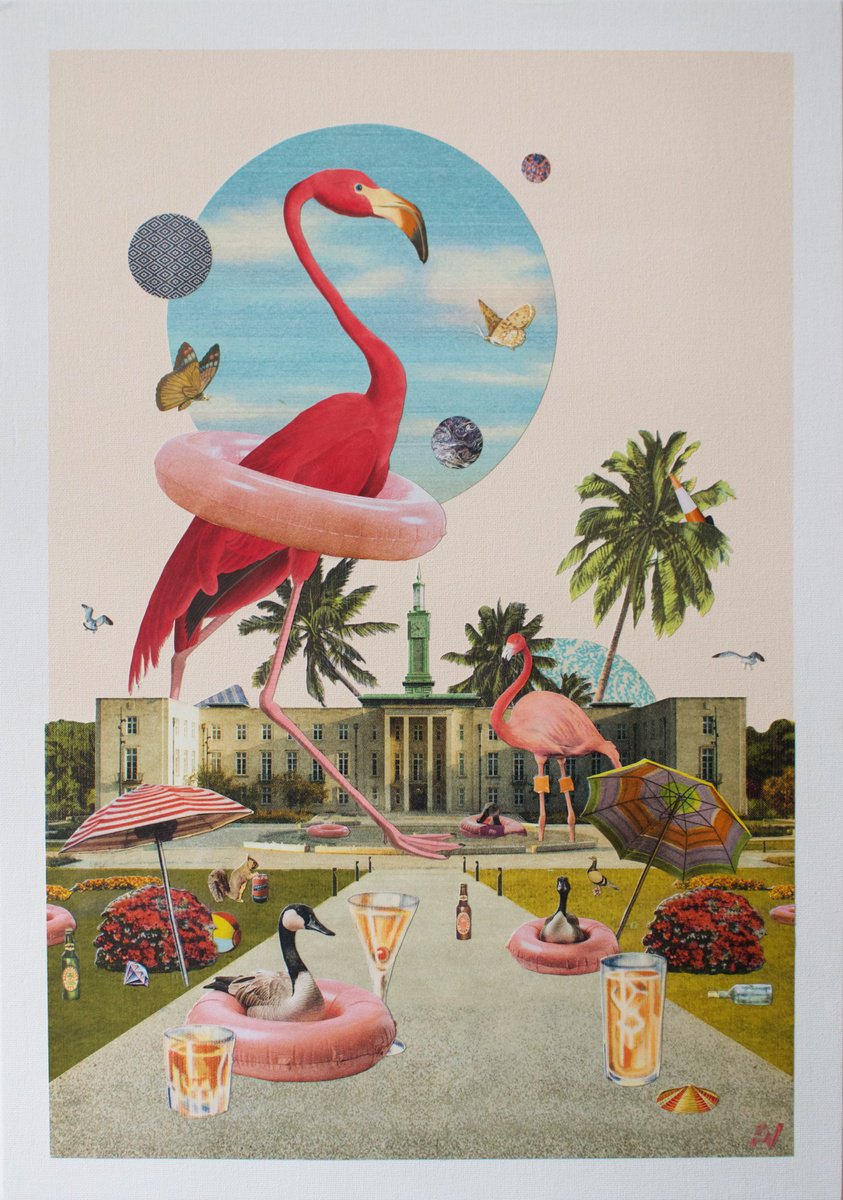 Birds In Paradise Collage by Angus Vine | Artfinder