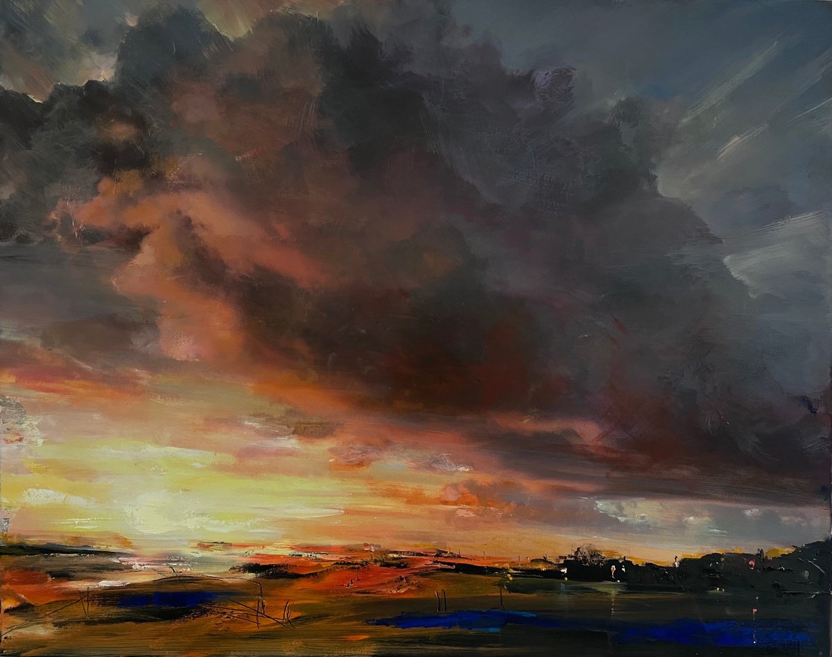 Turbulent Sky Oil painting: Ewa Czarniecka | Artfinder