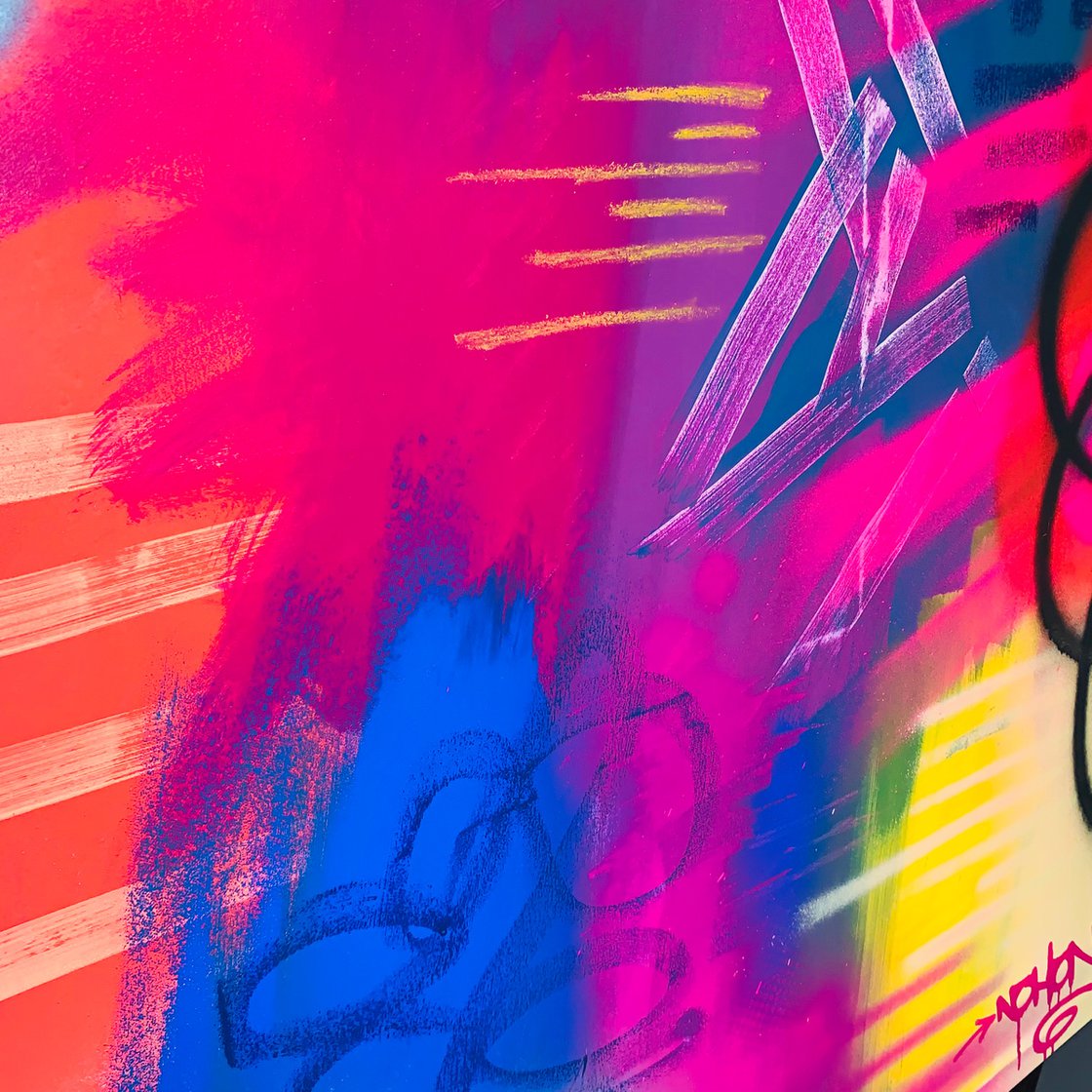 Future graffiti Mixed-media painting: NohOne | Artfinder