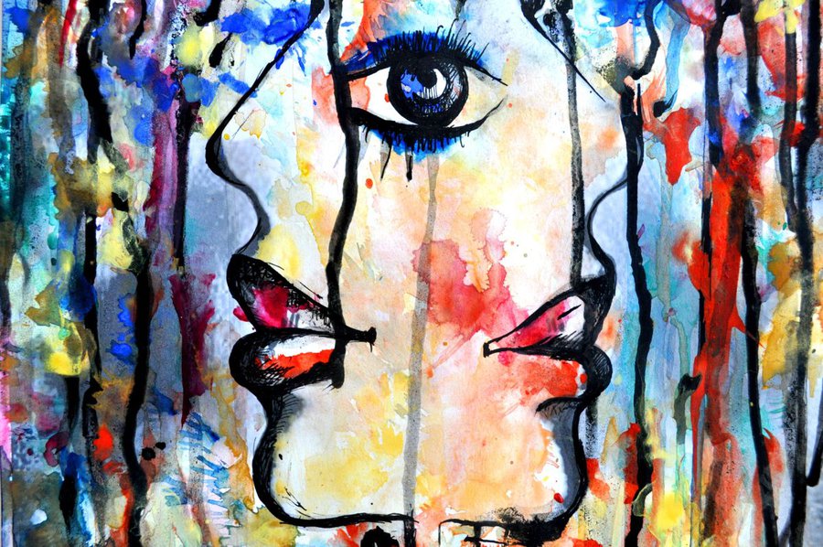 Double Identity Watercolour: Alex Solodov | Artfinder