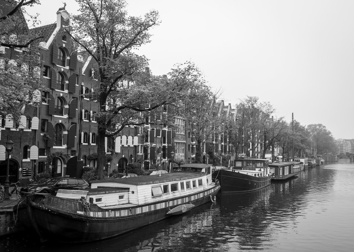 House Boats - Amsterdam Photograph by Stephen Hodgetts Photography ...