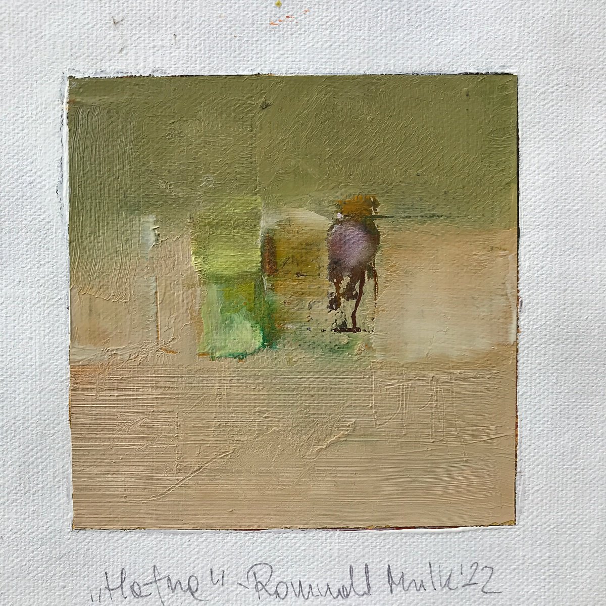 Hafna and Bull Oil painting by Romuald Mulk Musiolik | Artfinder