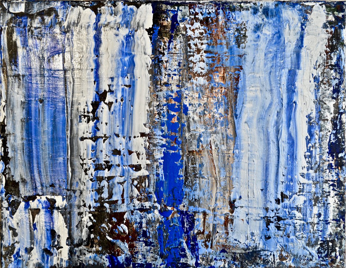 Cobalt Abstract 1 Acrylic painting by Geoff Howard | Artfinder