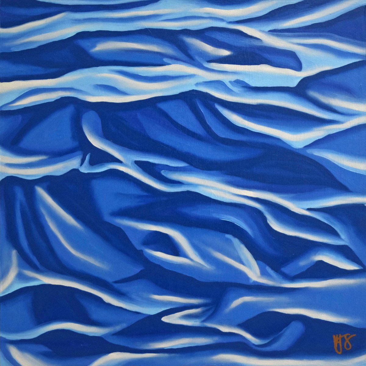 Refraction in Blue Oil painting: Katharine Shuman | Artfinder