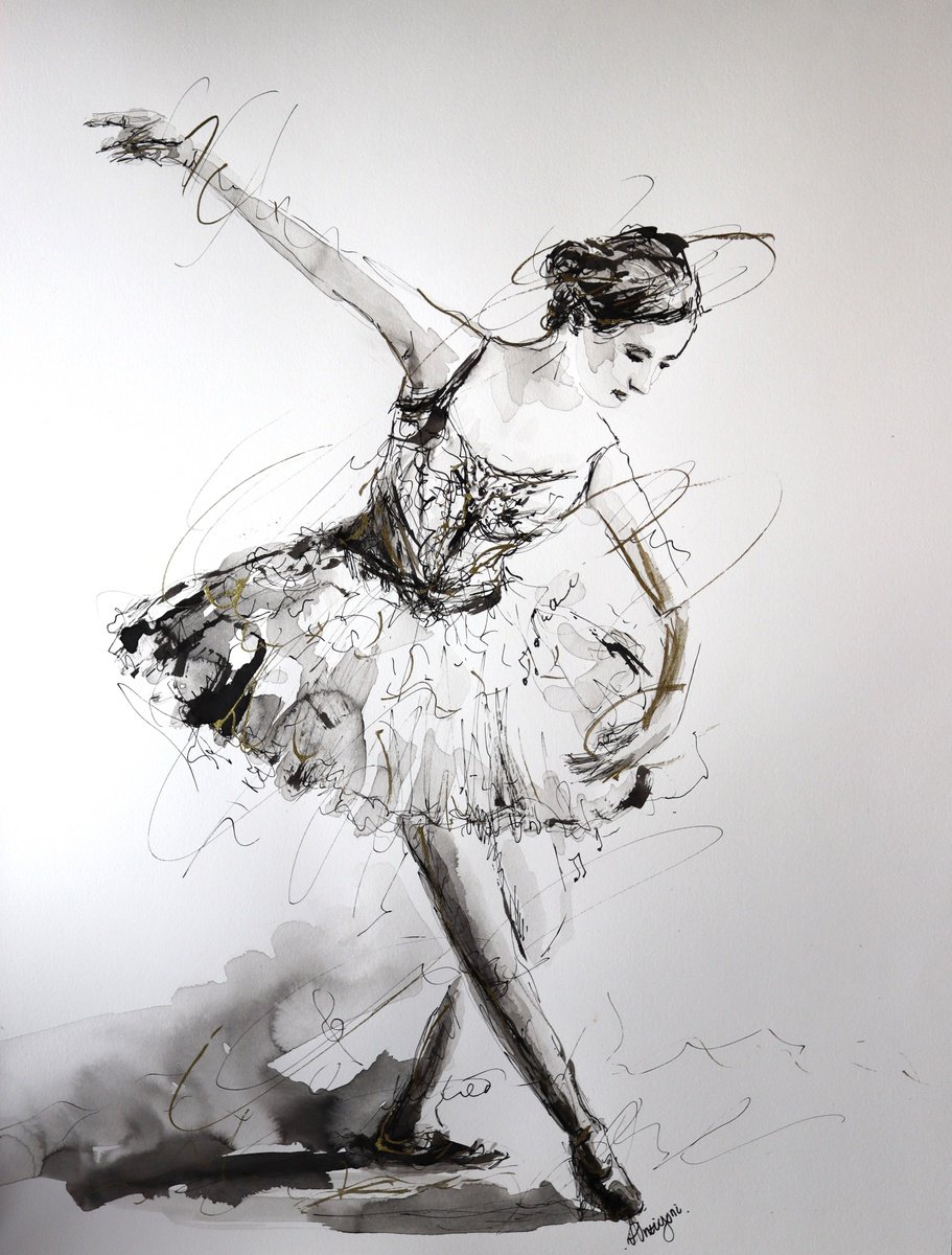 On Stage Ink drawing: Antigoni Tziora