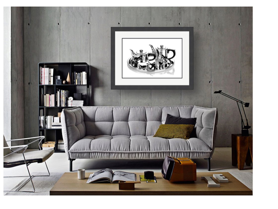 Original Pencil Drawing - Chrome Tea Set II by Paul Stowe