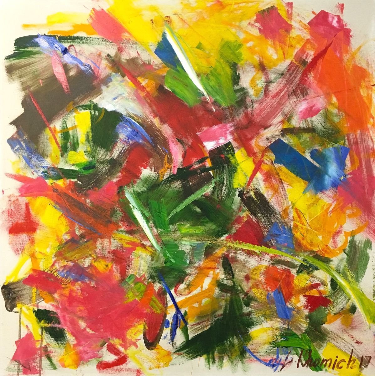 Abstract Lady Gaga Oil painting by Leo Khomich | Artfinder